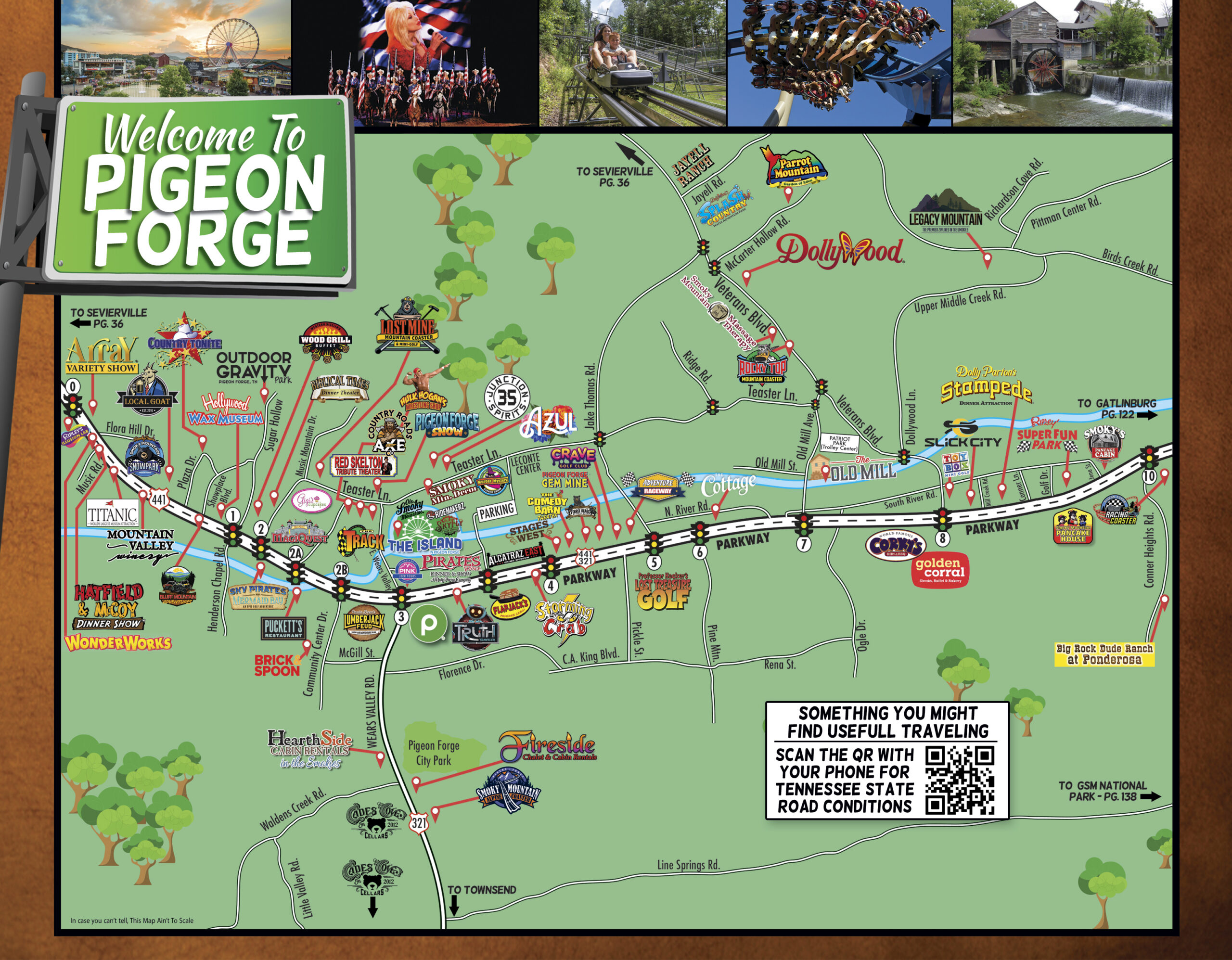 Pigeon Forge Map | Pigeon Forge,TN Map
