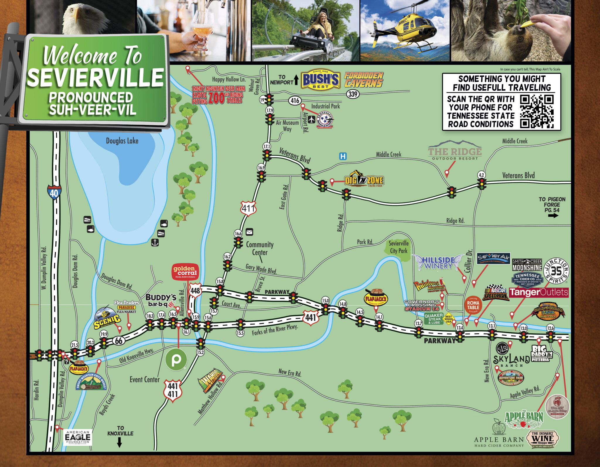 Sevierville Tn Map | Map of Sevierville Tn with download